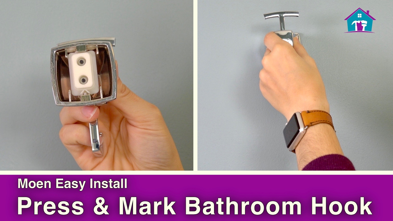 How to Install Press & Mark Bathroom Hook - YouTube