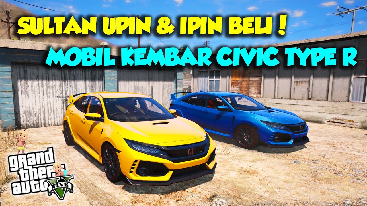 BORONG MOBIL BALAP JDM HONDA CIVIC TYPE R SULTAN UPIN SENANG - GTA 5 ...