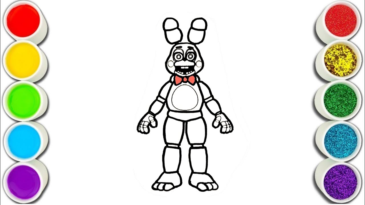Toy Bonnie. Ftve Nights at Freddy's Painting and Coloring for Kids ...