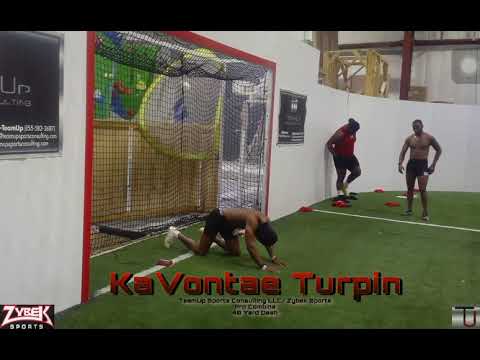 TeamUp Sports Consulting LLC/Zybek Sports Combine  40 Yard Dashes :KaVontae Turpin