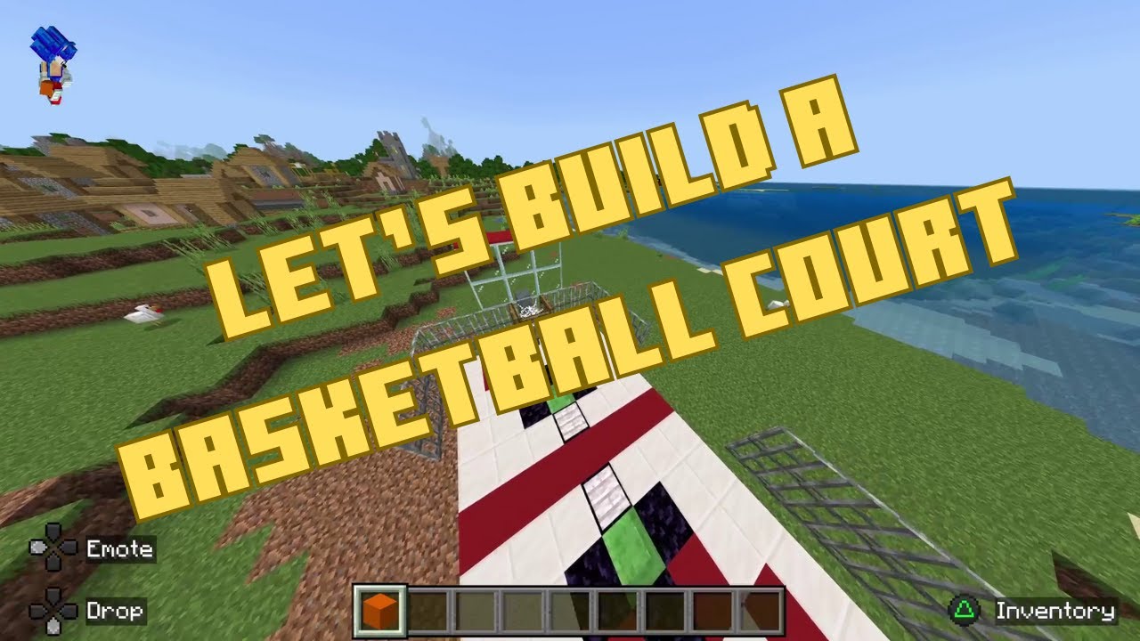 Building a Mini Basketball Court in Minecraft Bedrock Edition (PS5 ...