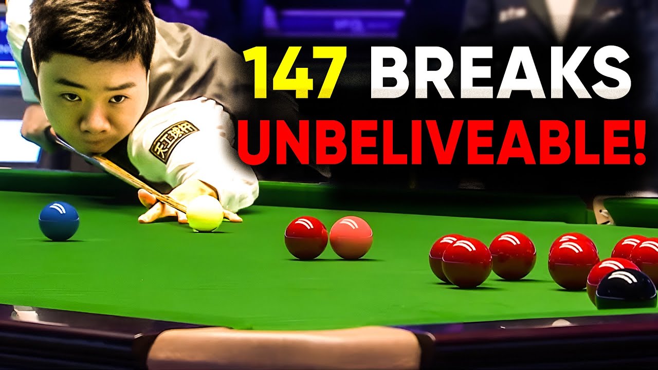 Ding Junhui Makes 147 vs Ronnie O'Sullivan in 2024 Masters Snooker - YouTube