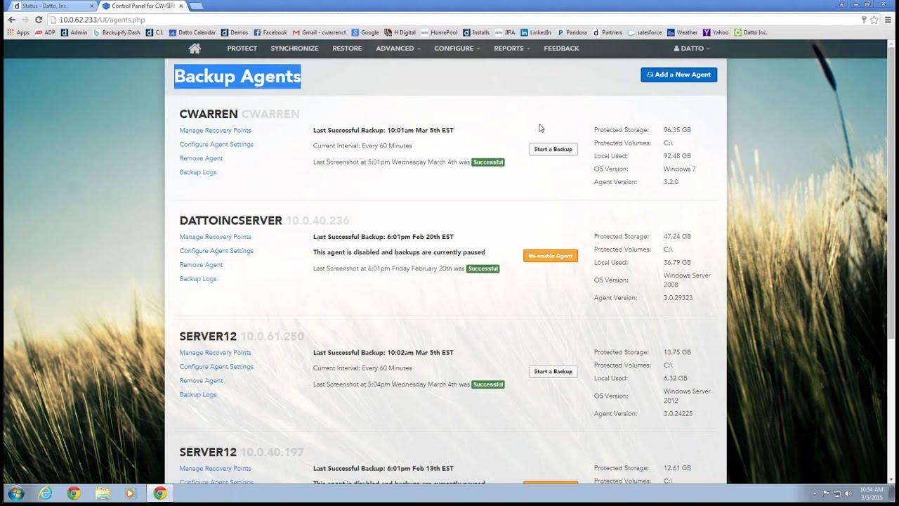 Server Backup, Disaster Recovery and High Availability Demo with Datto ...