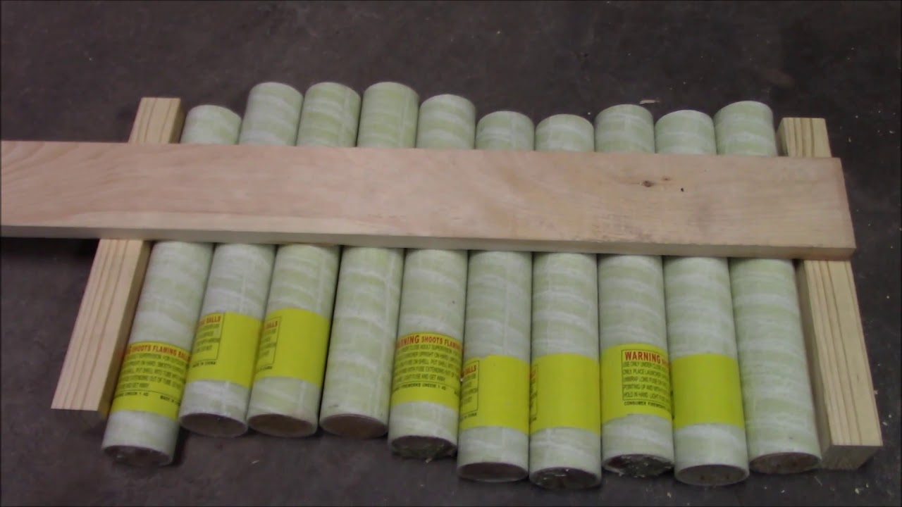 Fireworks racks and how to build one - YouTube
