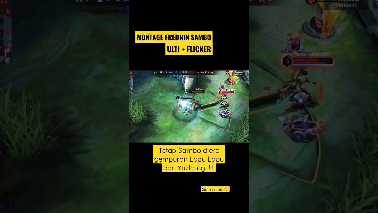 MONTAGE ULTI FLICKER | FREDRIN SAMBO #ytshorts #mobilelegends #mlbb # ...