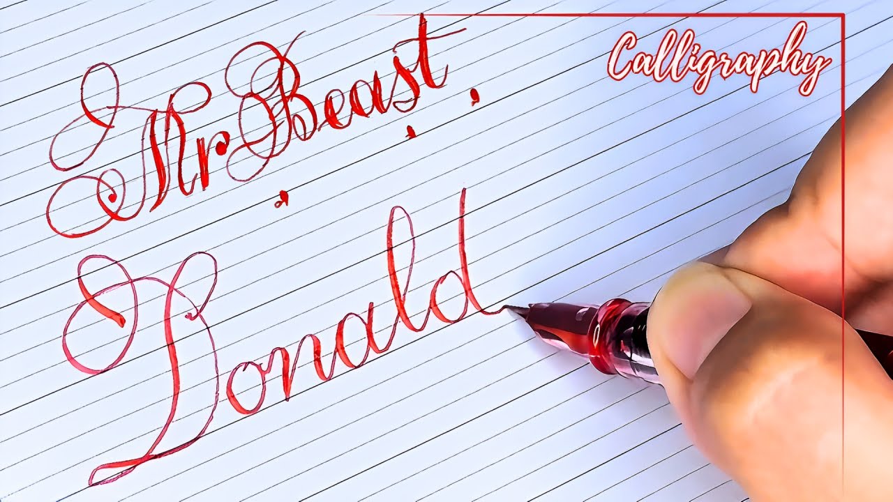 Guide To Writing The Most Creative Famous Name in Calligraphy # ...