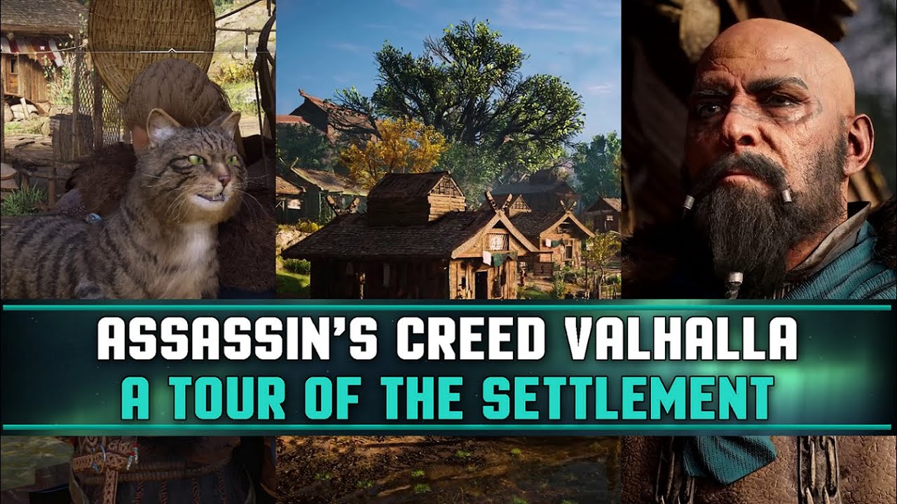 Assassin's Creed Valhalla - A Tour of the Settlement (Buildings ...