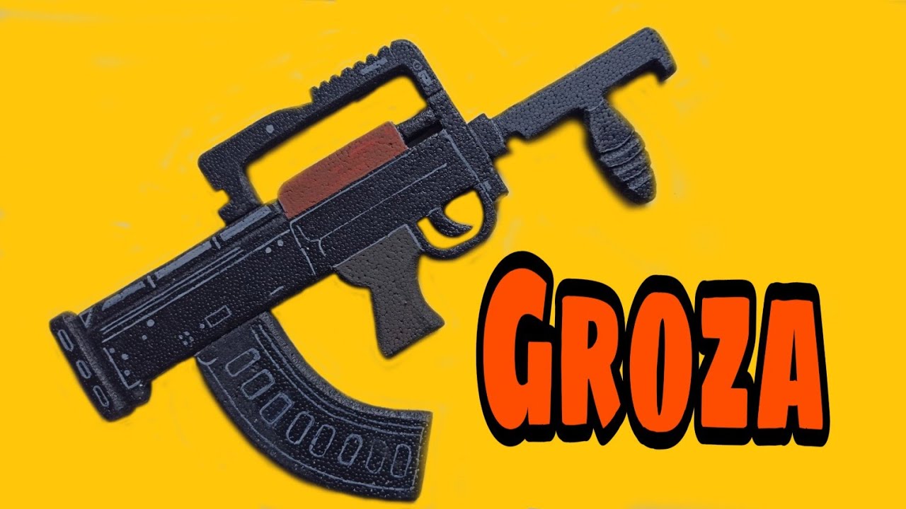 How to make Groza gun - YouTube