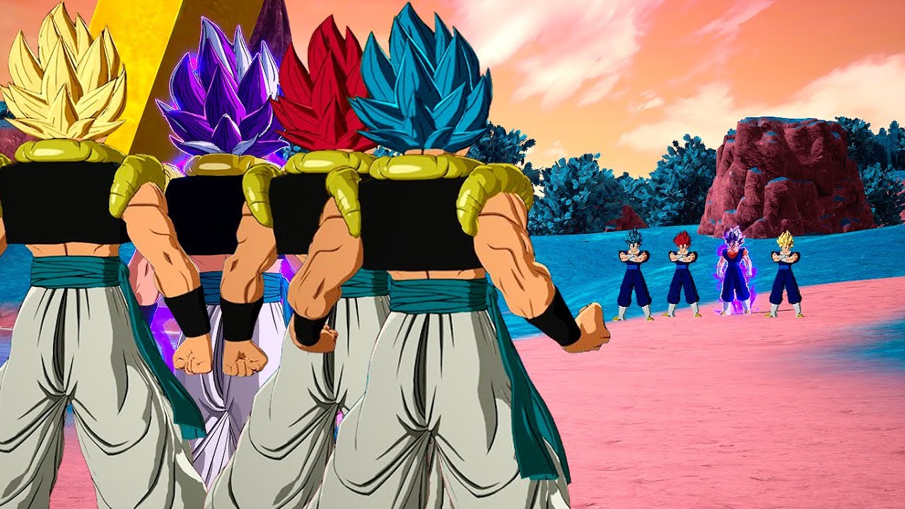 Gogeta All Forms VS Vegetto All Forms in Dragon Ball Sparking! Zero ...