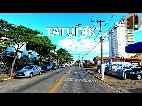 CAPITAL da MÚSICA e CULTURA - DIRIGINDO no CENTRO de TATUÍ SP BRASIL UHD DRIVING v2