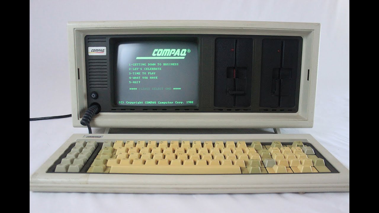 Compaq Portable One Model 101709 - YouTube