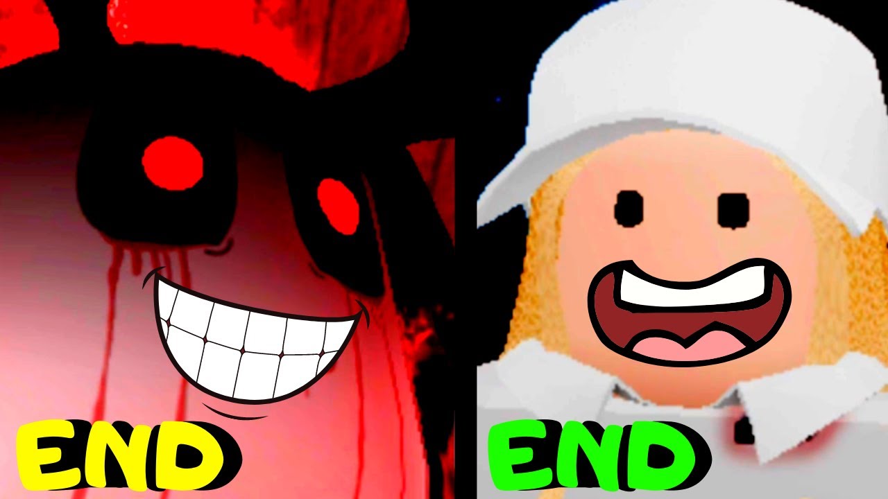 Roblox - All 5 Endings - Piggy Game Ghost! - YouTube