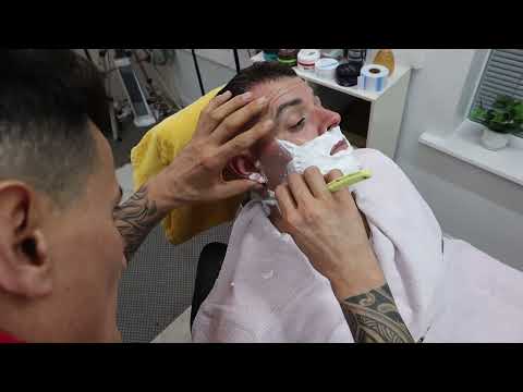 Turkish Barber ASMR Satisfying Razor Shave Sounds