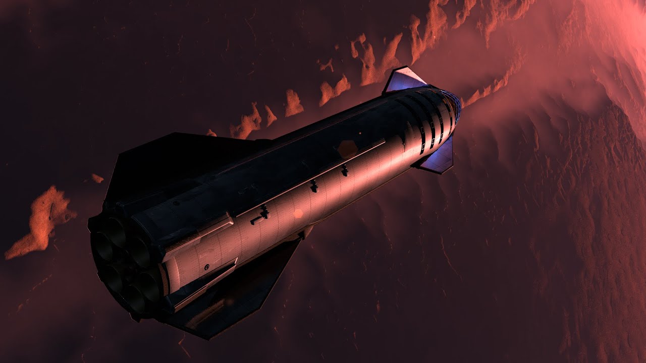 SpaceX Starship Mars Atmospheric Burn | SHORT | - YouTube