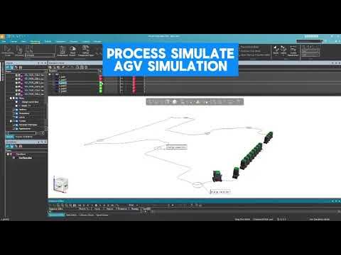 Process Simulate 🚗 AGV Simulation in Action! | Tecnomatix Siemens Power - YouTube