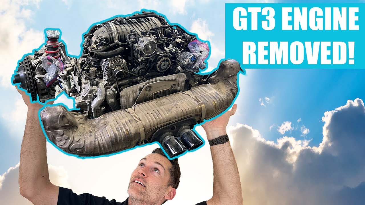 DROPPING THE ENGINE ON OUR 992 GT3! - 992 911 GT3 BUILD EPISODE 8 - YouTube