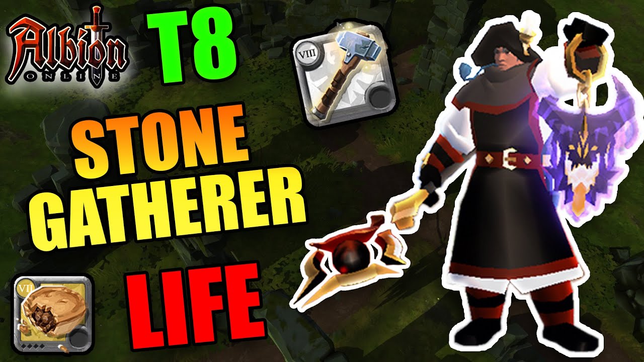 Albion Online - Life of a Tier 8 Stone Gatherer - YouTube