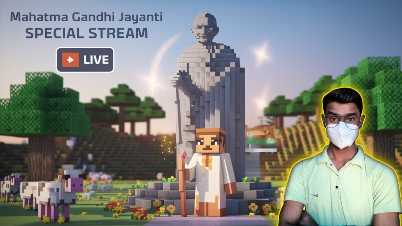 Mahatma Gandhi Jayanti Special Minecraft 😍 #minecraft #viral #shorts # ...