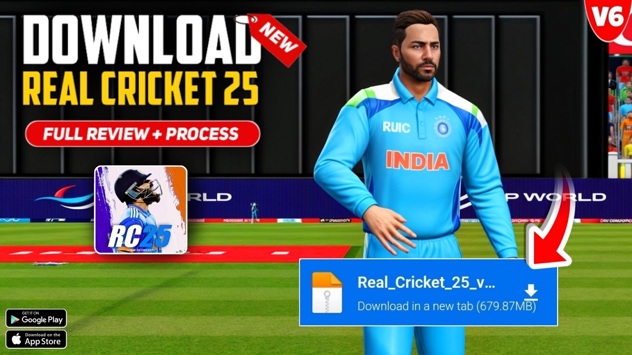 Real Cricket 25 v6 ️‍🔥 New Cricket Game - YouTube
