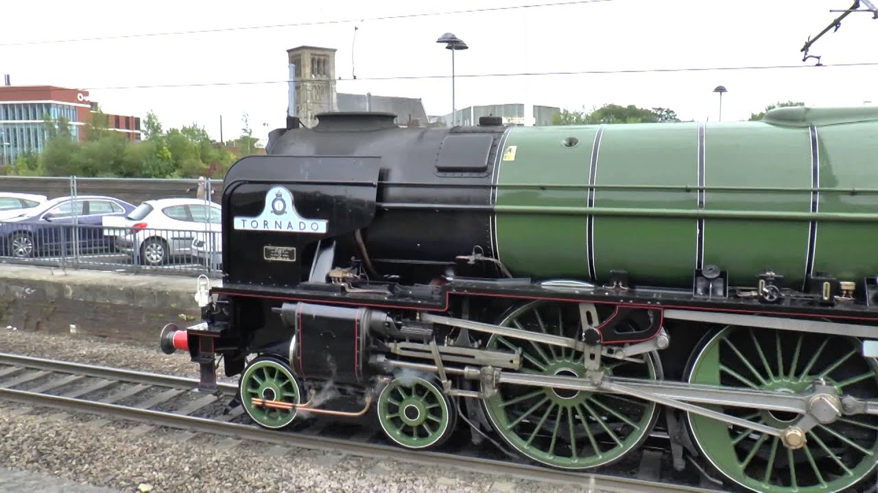 Tornado 60163 on the Silver Jubilee Talisman at Darlington. - YouTube