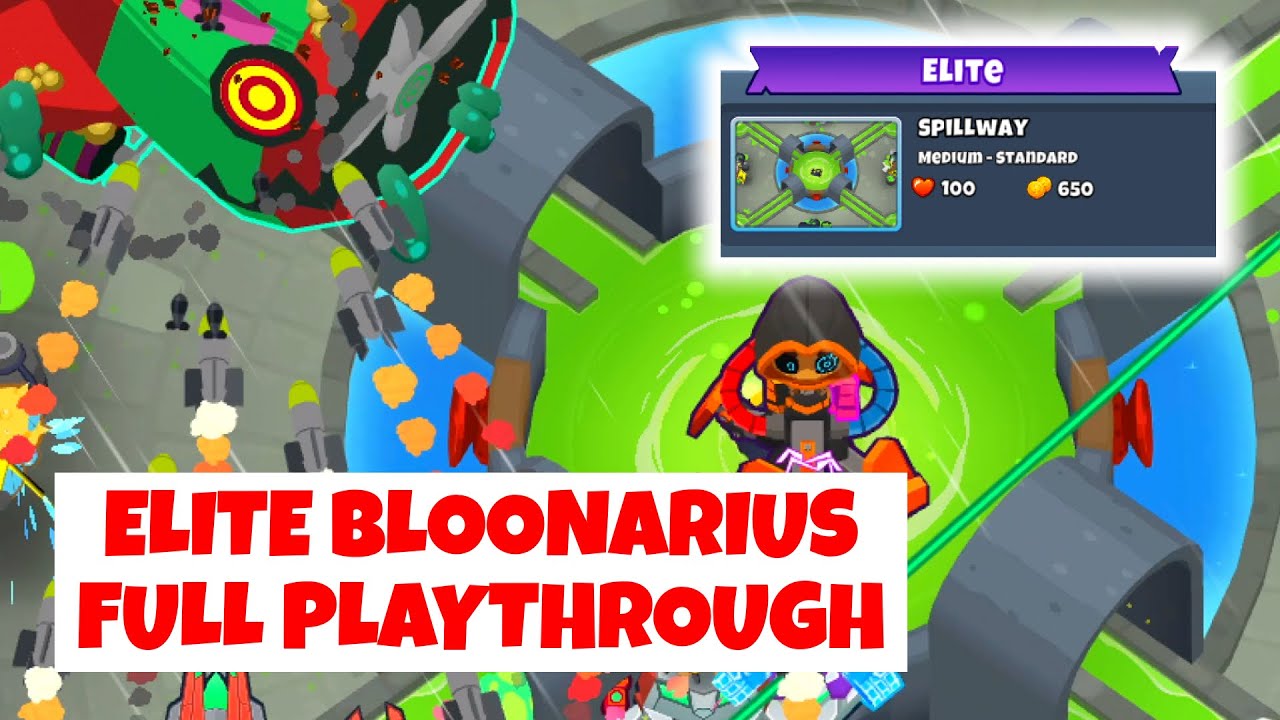 Elite Bloonarius Full Playthrough | Spillway - YouTube