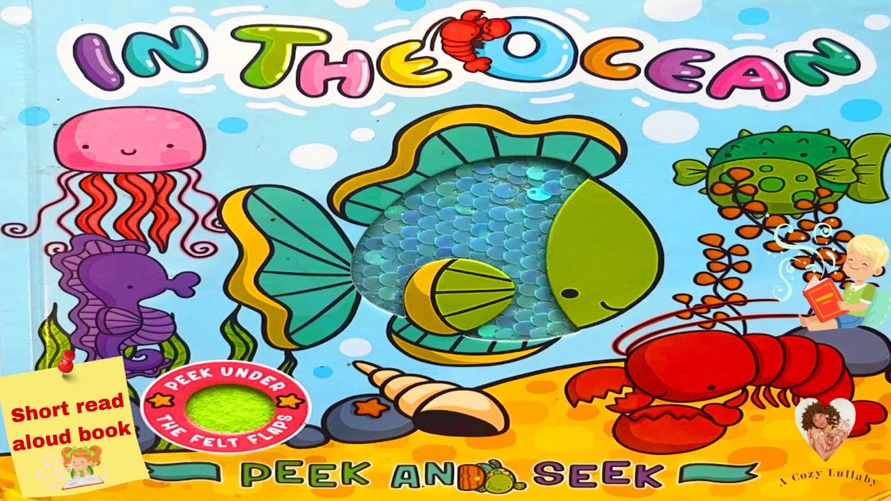 In The Ocean🐠🐡🪼🦞🌊🩵: SHORT read aloud book 📚 for toddlers and all ages ...