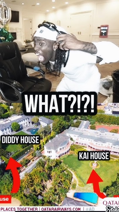 Kai Cenat Finds Out His Mansion Is Next To Diddy's House! 😭💀 - YouTube