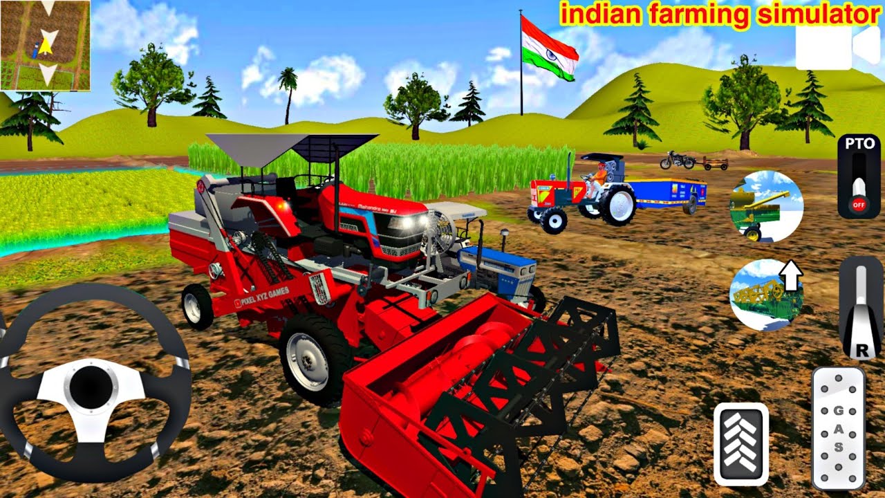 Indian farming simulator - indian tractor simulator - indian combine ...