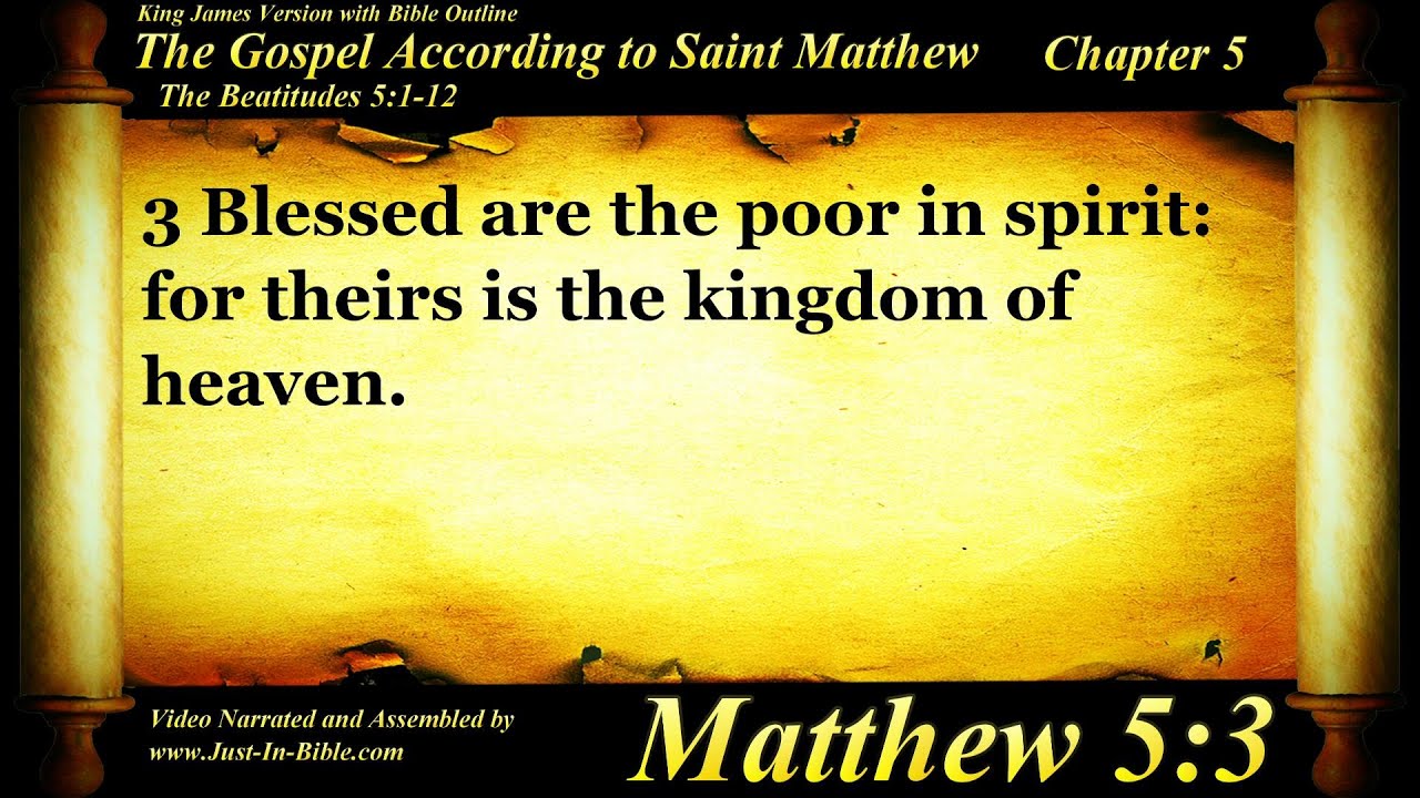The Gospel of Matthew Chapter 5 - Bible Book 40 - The Holy Bible KJV ...