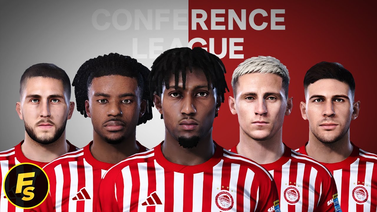 Olympiacos Mini Facepack UECL 2024 - PES 2021 & FL24 - YouTube