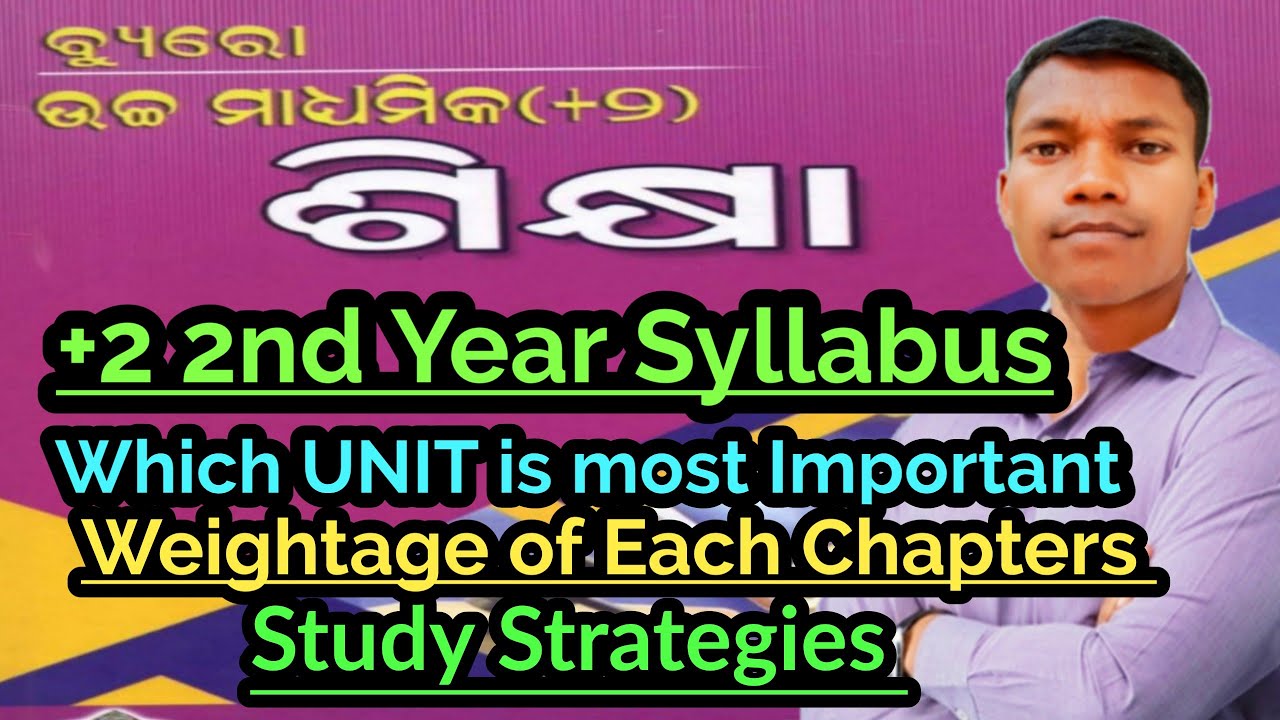 Study Strategies For +2 2nd Year || Syllabus || Most Important Chapter ...