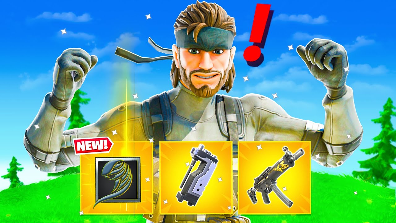 NEW Solid Snake Boss in Fortnite Update - YouTube
