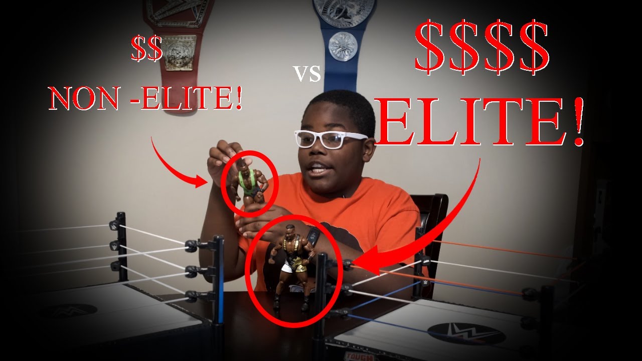 Elite vs Non Elite Wrestler Figures - YouTube