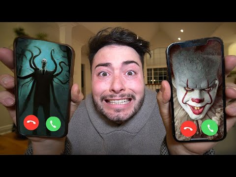 DO NOT CALL SLENDER MAN AND PENNYWISE ON FACETIME AT 3 AM!! (THEY FOUGHT)