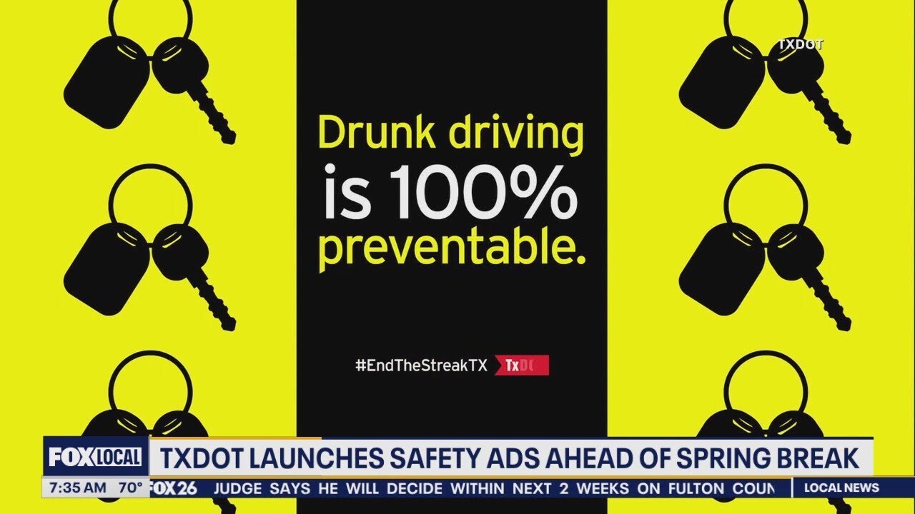 TxDOT launches safety ads ahead of spring break - YouTube