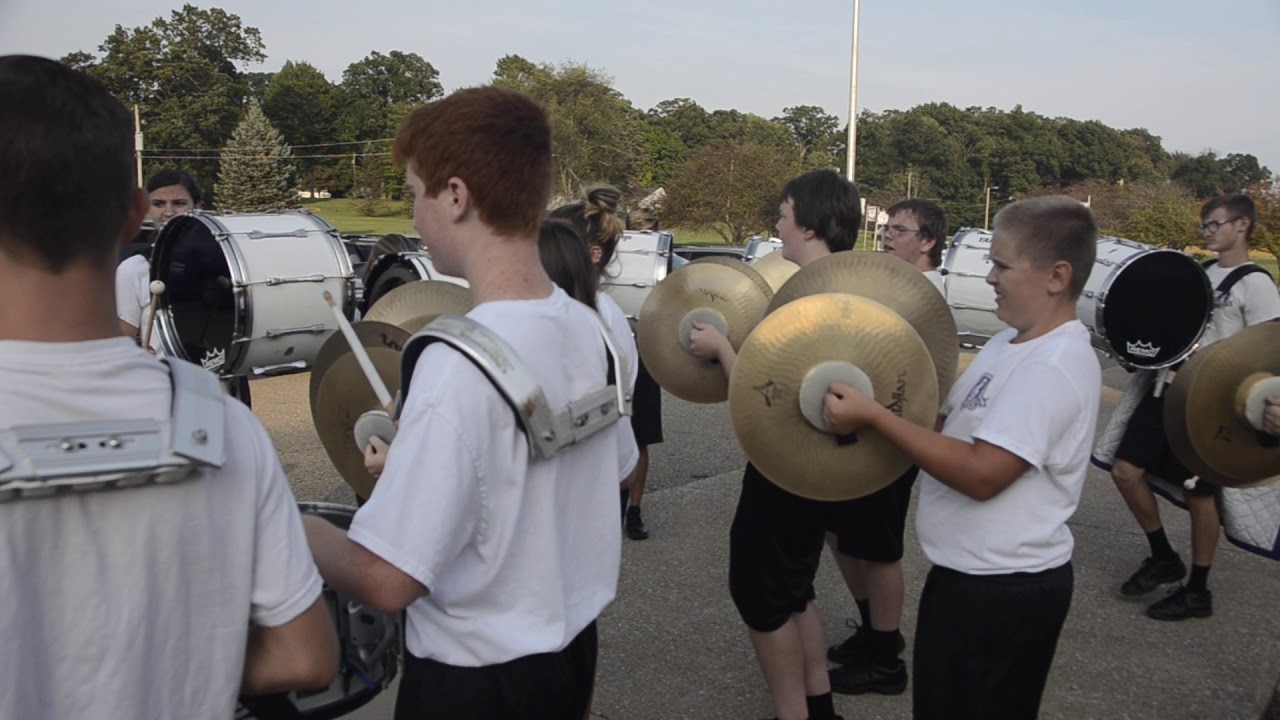 Triway Marching Band Percussion Section Warm-ups - YouTube