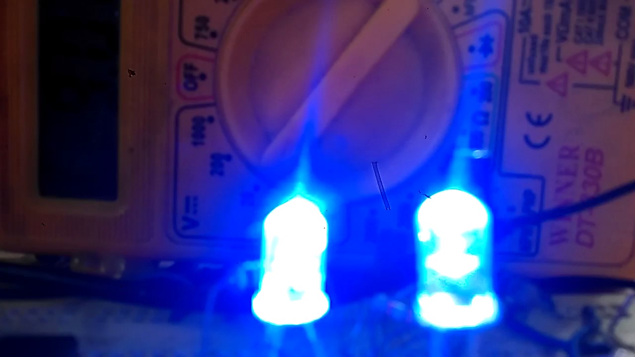 ne555 two led flasing blinking - YouTube