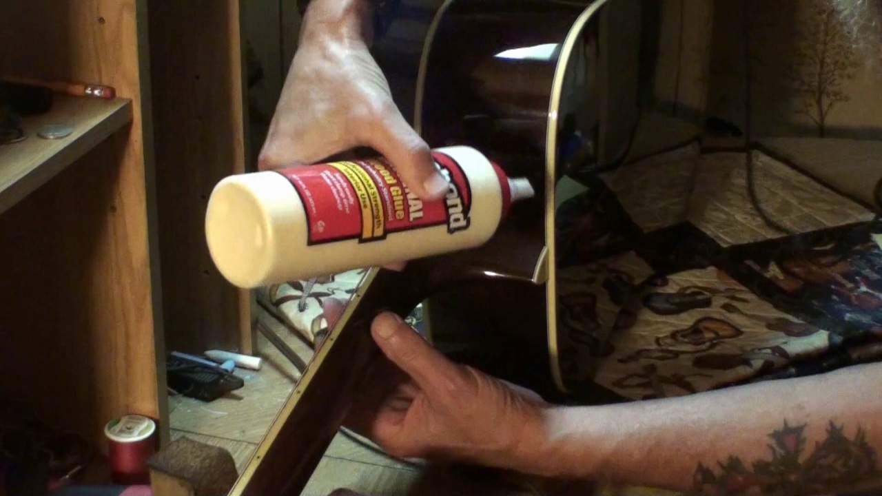martin d42 guitar neck heel crack sealed - YouTube