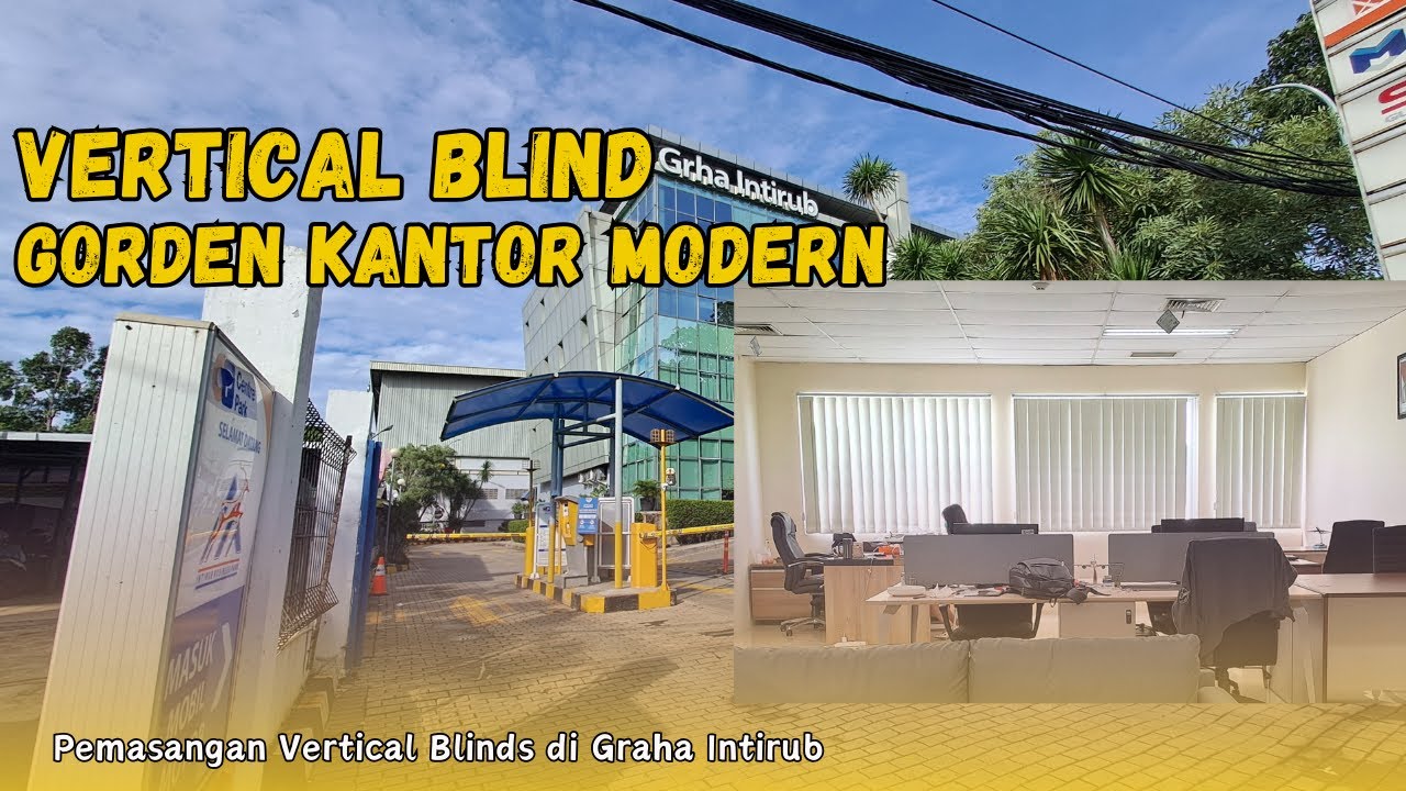 Vertical Blinds Gorden Serbaguna untuk Kantor Modern | Pemasangan Di ...