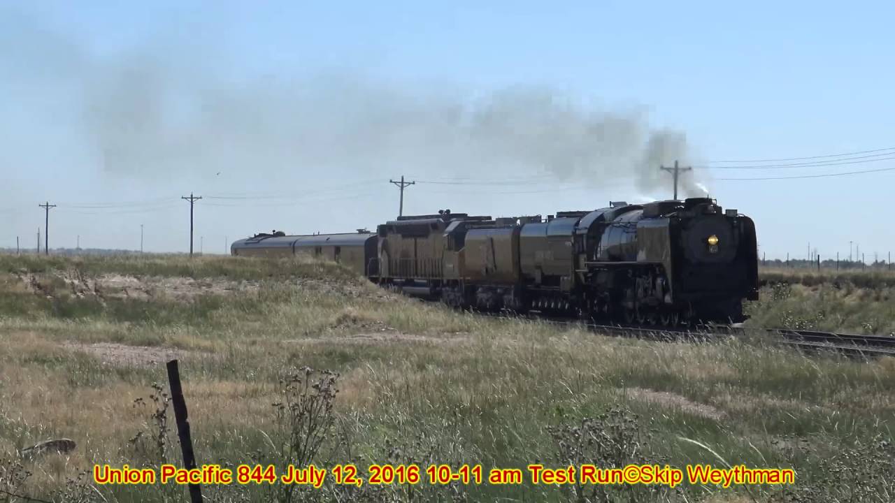 Union Pacific 844 Returns to the rails - YouTube