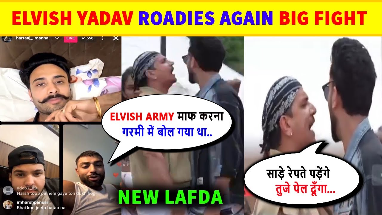 BIG LAFDA 🤯- Harshit Arora Vs Elvish Yadav Roadies Fight 😱 Prince ...