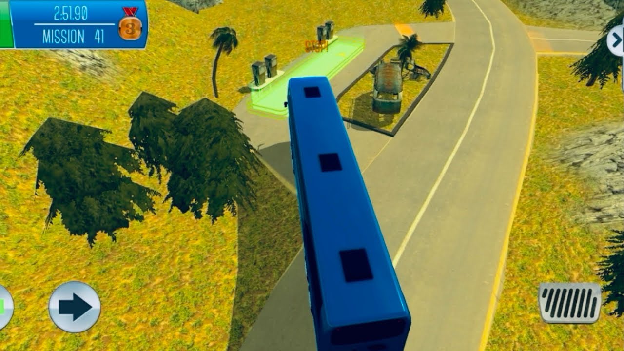 Parking Island Gameplay | Mountain Road | Drive MEGALINERBUS | Parking ...