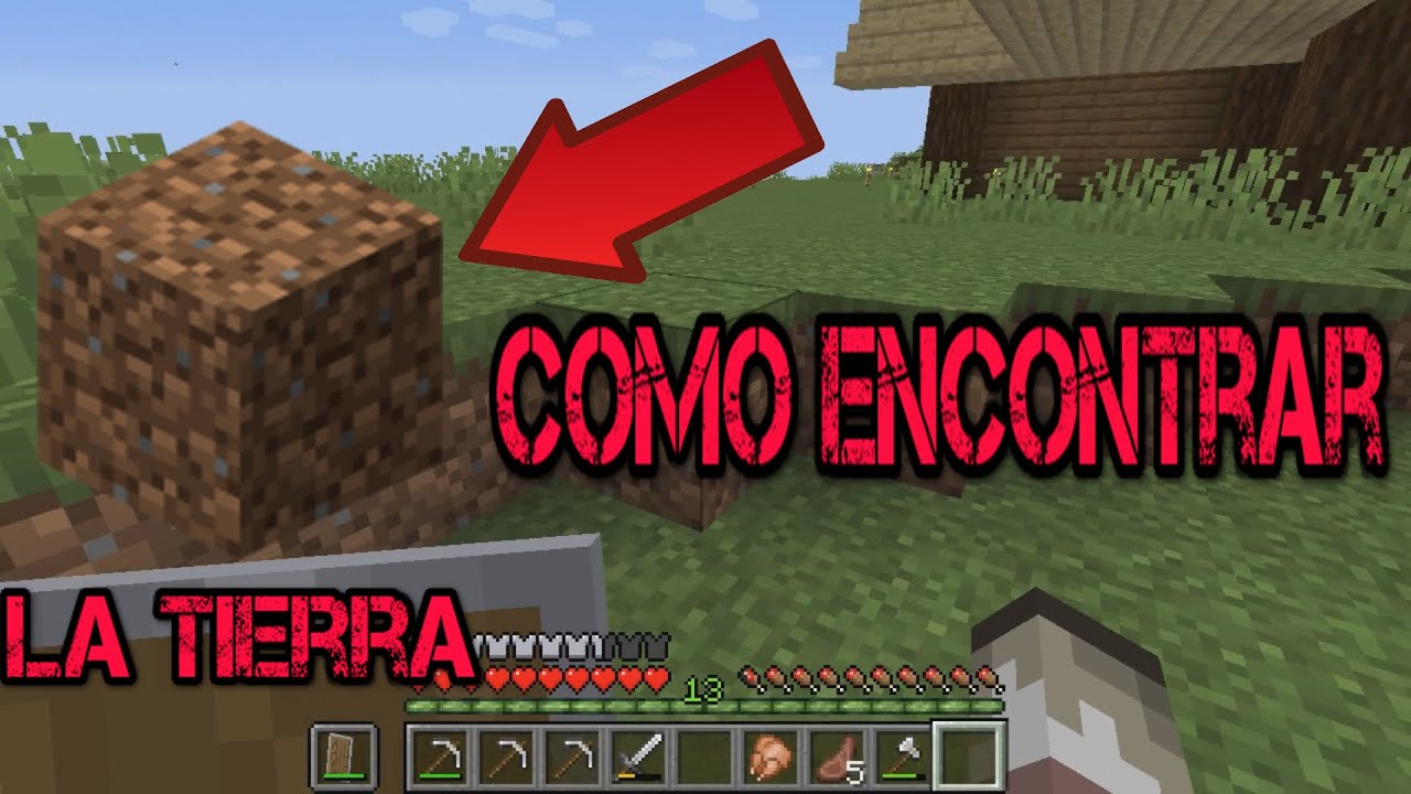 Como Encontrar el Bloque de TIERRA en Minecraft - YouTube