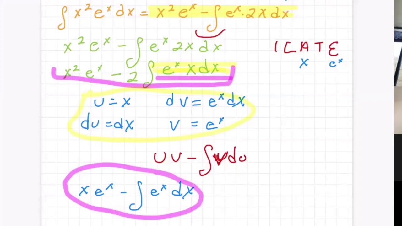 Integración por partes y método tabular - YouTube