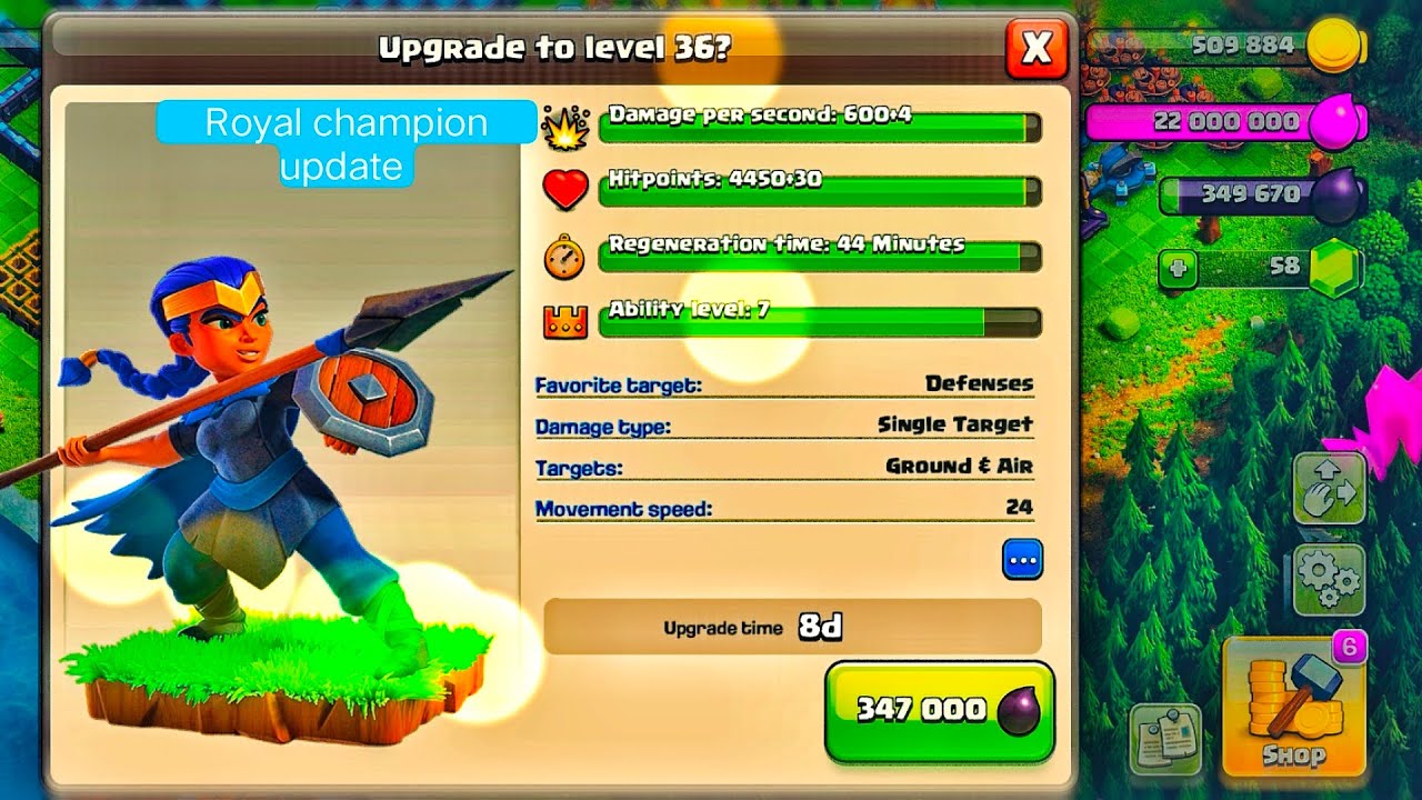 Clash of Clan Royal champion update36 Town Hall 15 base ka - YouTube