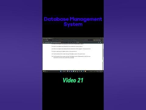 Learn about Database Management System easily with Practical. #excel #dbms #databasemanagement ...