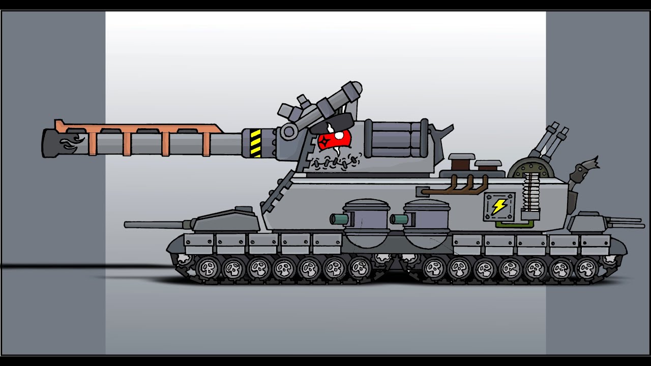 How To Draw Cartoon Tank Landkreuzer P. 1500 | HomeAnimations ...