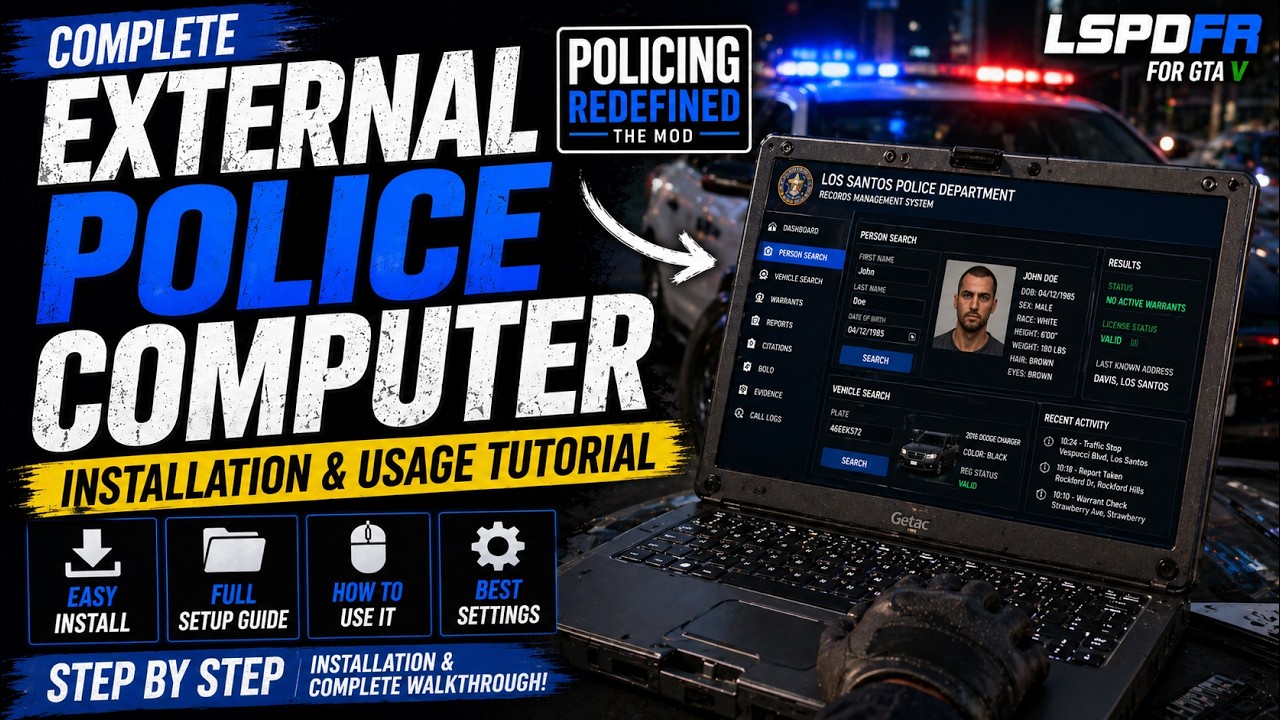 How to Install the External Police Computer in LSPDFR (Easy Tutorial ...