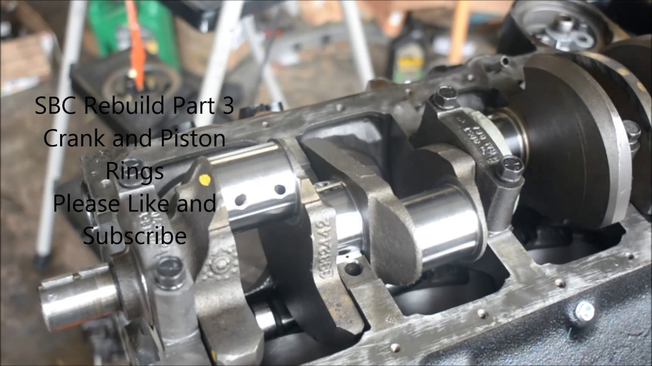 SBC 350 Rebuild Part 3 Crank and Piston Ring Gaps - YouTube