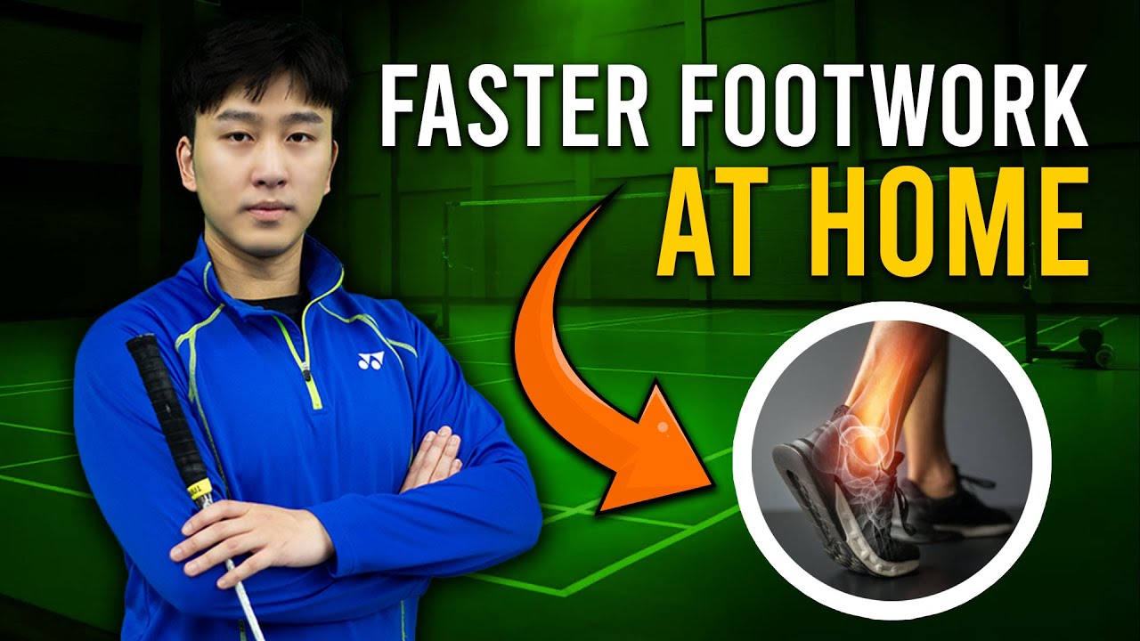 8 Minute FASTER FOOTWORK Home Workout (badminton) - YouTube